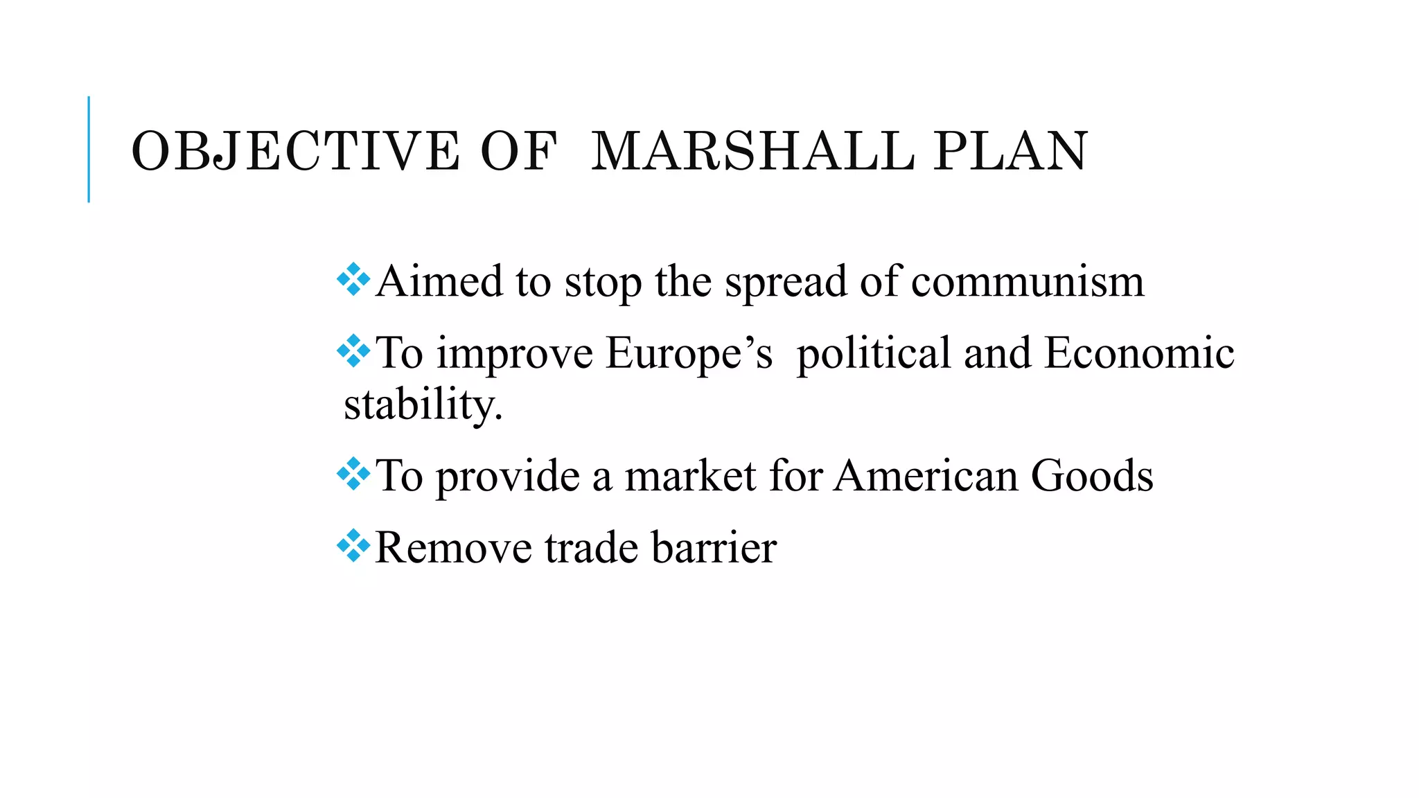 Marshall plan | PPTX