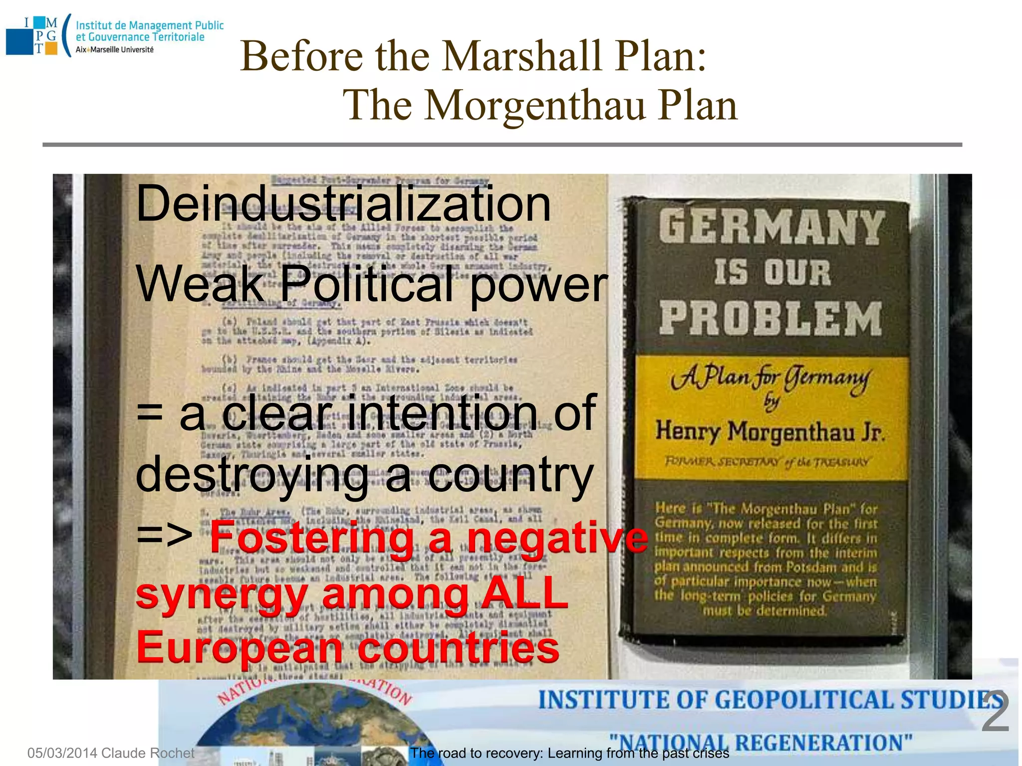 Lessons from the Marshall Plan | PPTX