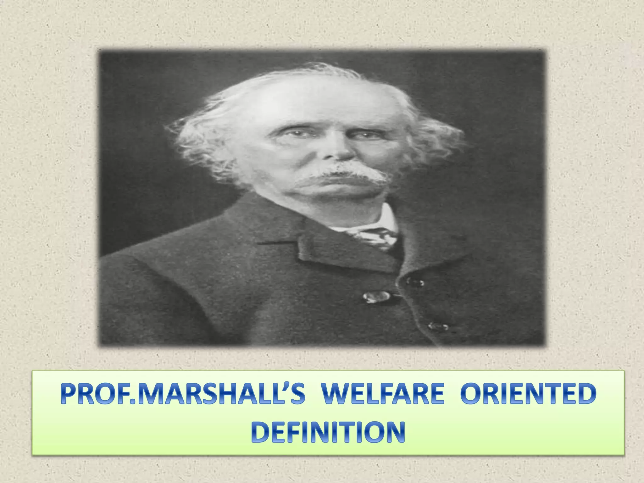 Marshall's definition of economics | PPTX