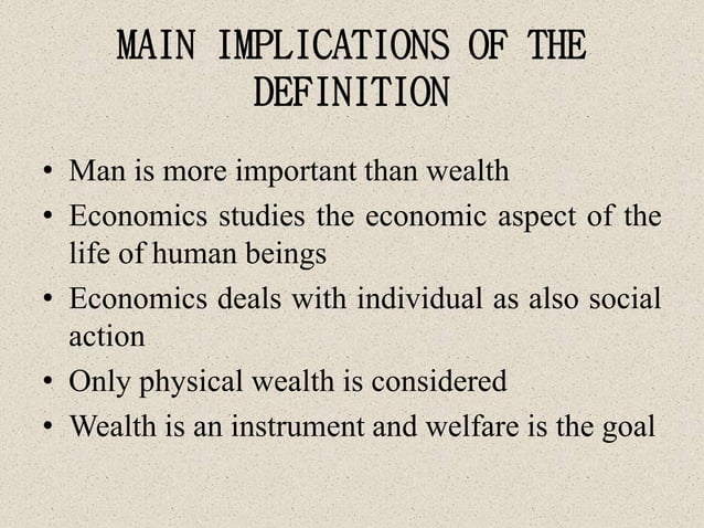Marshall's definition of economics | PPTX