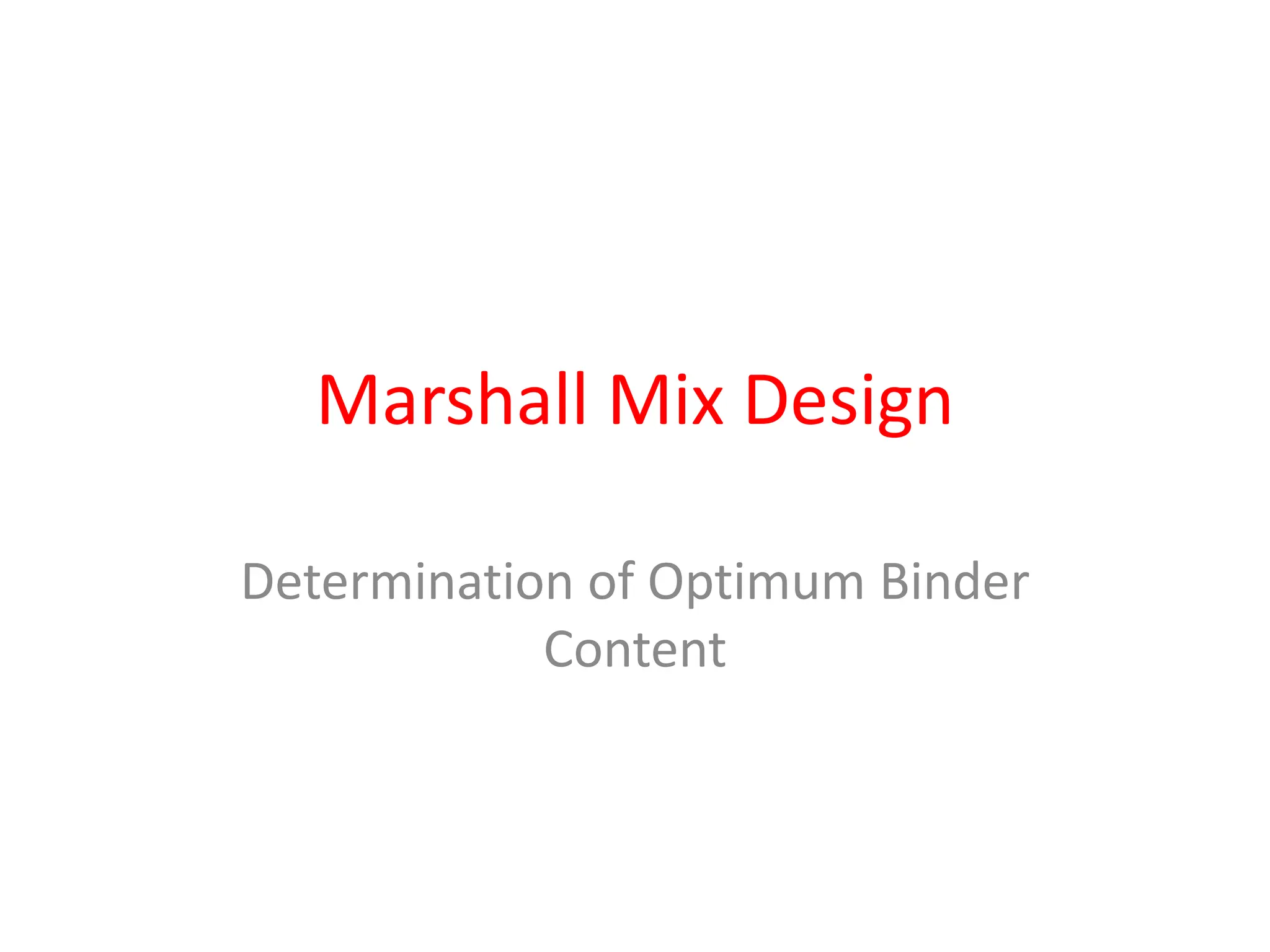 marshall stability test for bitumen concrete | PPTX