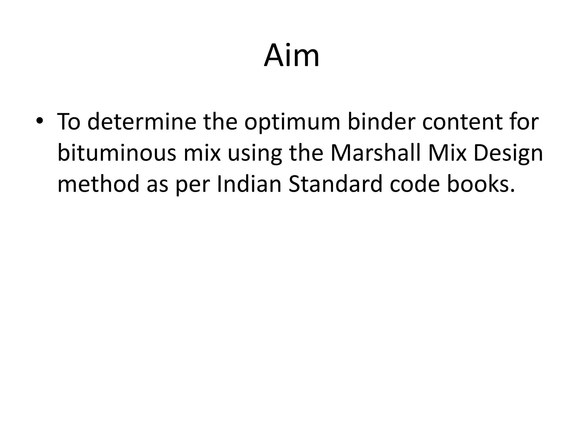 marshall stability test for bitumen concrete | PPTX