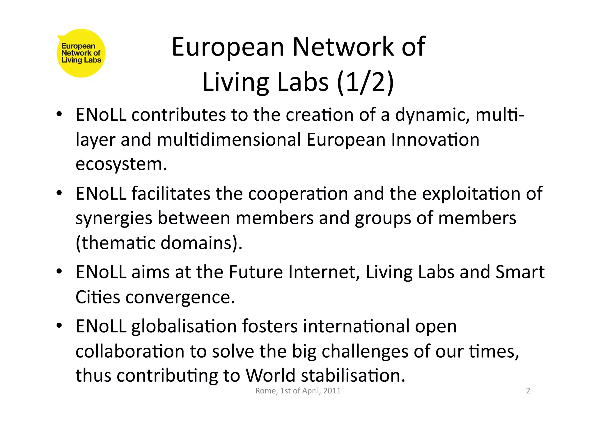 Plans for the Living Lab PPP Jesse Marsh Rome | PPT