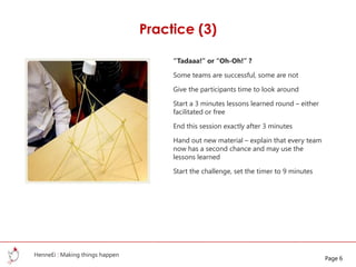 Marshmallow challenge (English) | PDF