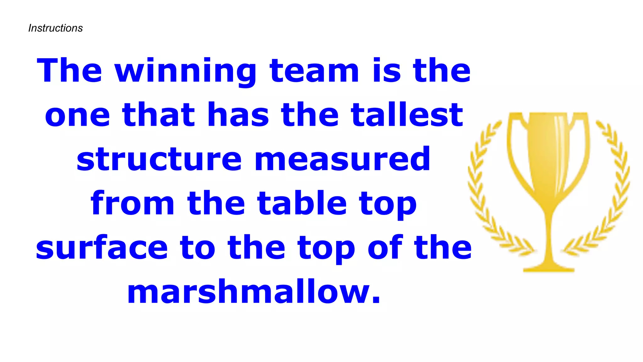 Marshmallow challenge handout | PDF