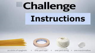 Marshmallow challenge handout | PDF