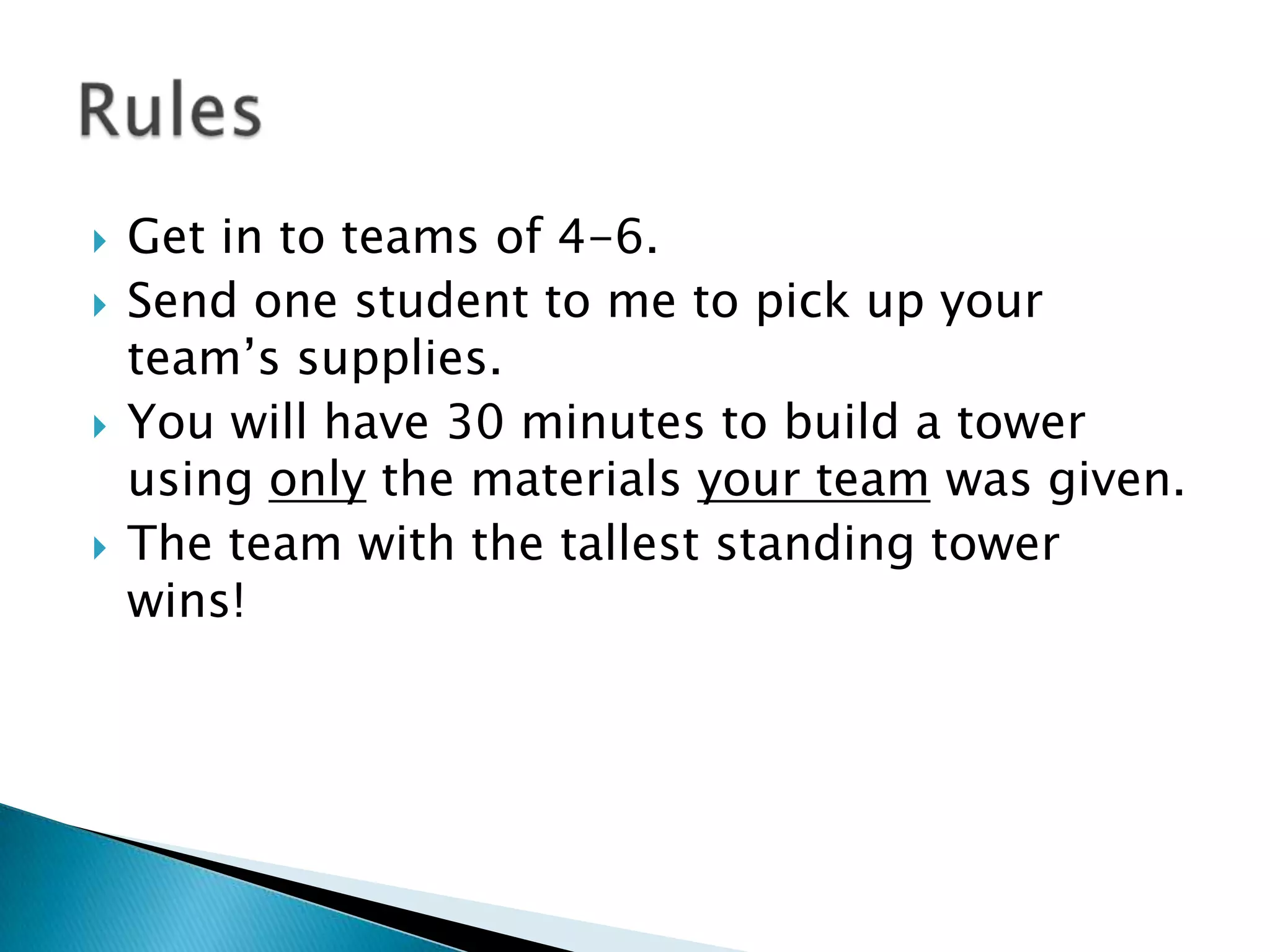 Marshmallow towers | PPT