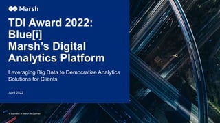 Marsh - Insurer Innovation Award 2022 | PPT