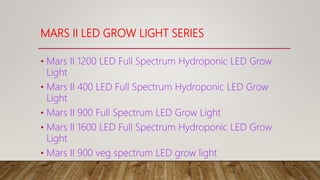 Mars Hydro - LED Grow Lights and Grow Tents | PPTX
