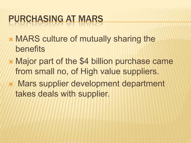 Mars incorported | PPTX