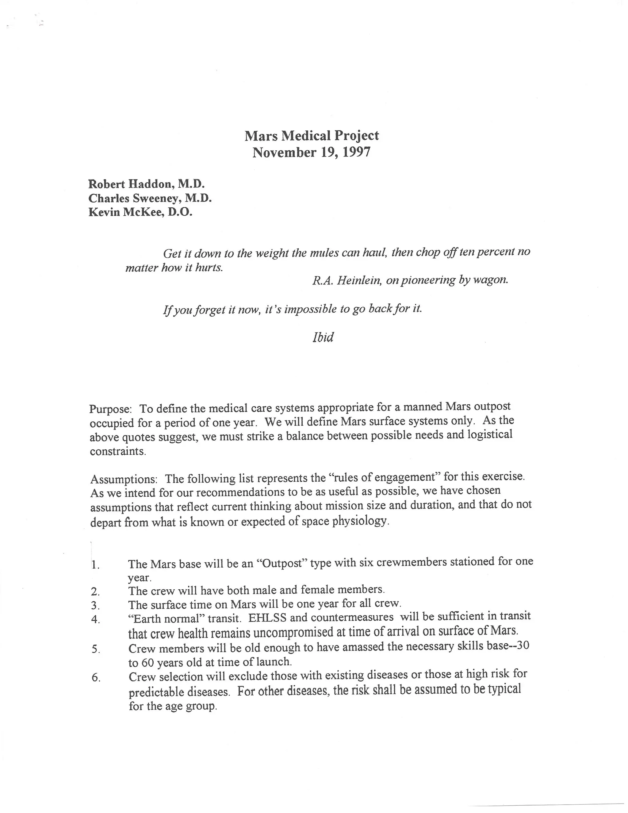 Mars Medical Project | PDF