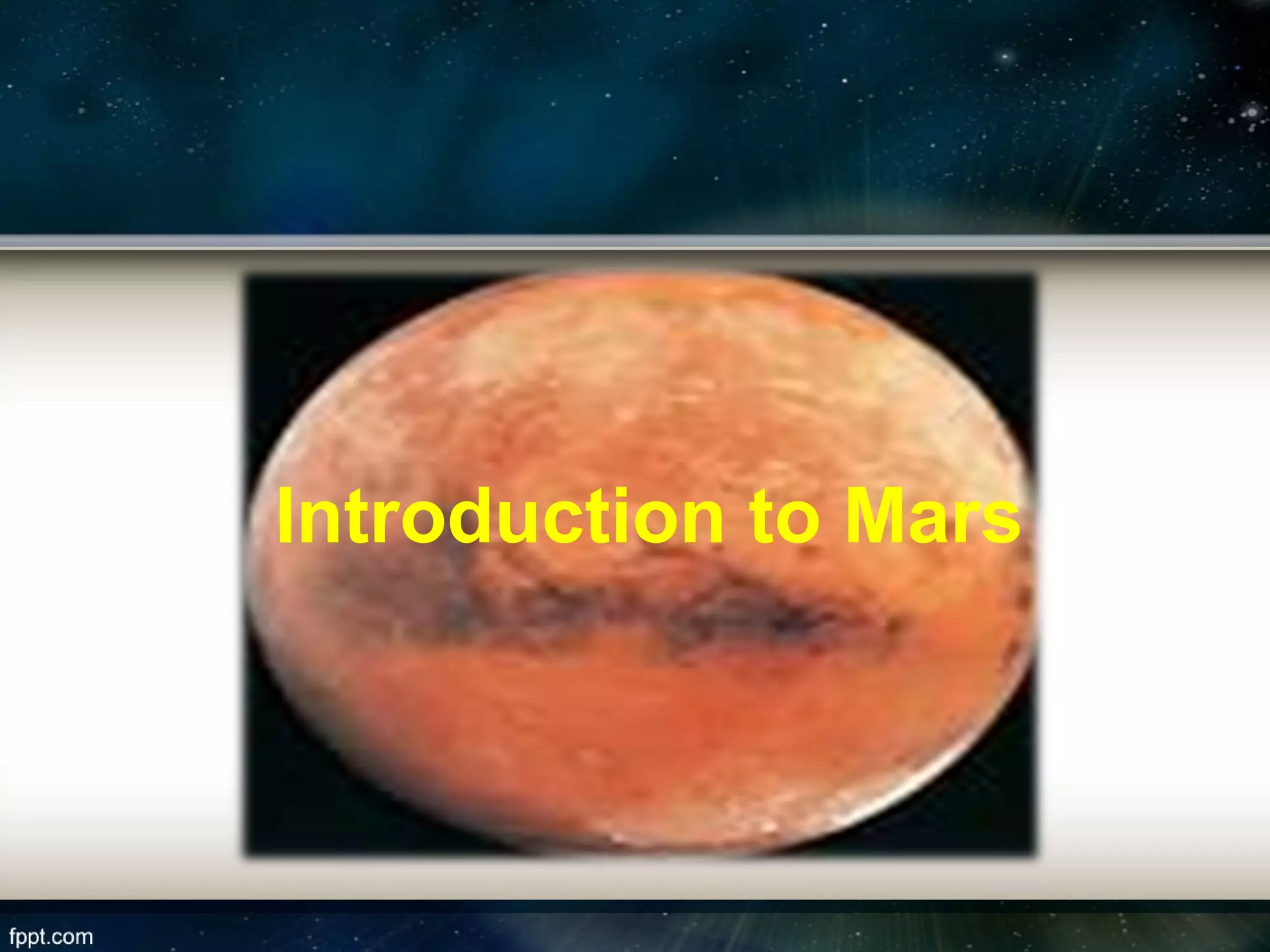 Mars mission | PPT