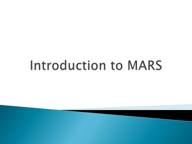 Introduction to MARS (1999) | PPTX