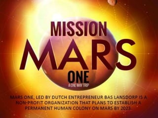 Dutch Company Mars One
