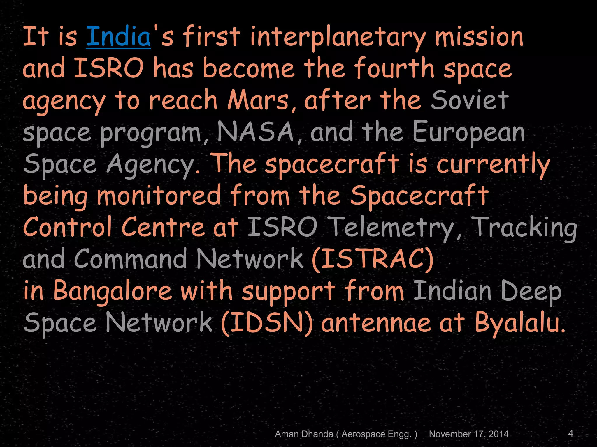 Mars orbiter mission | PPTX