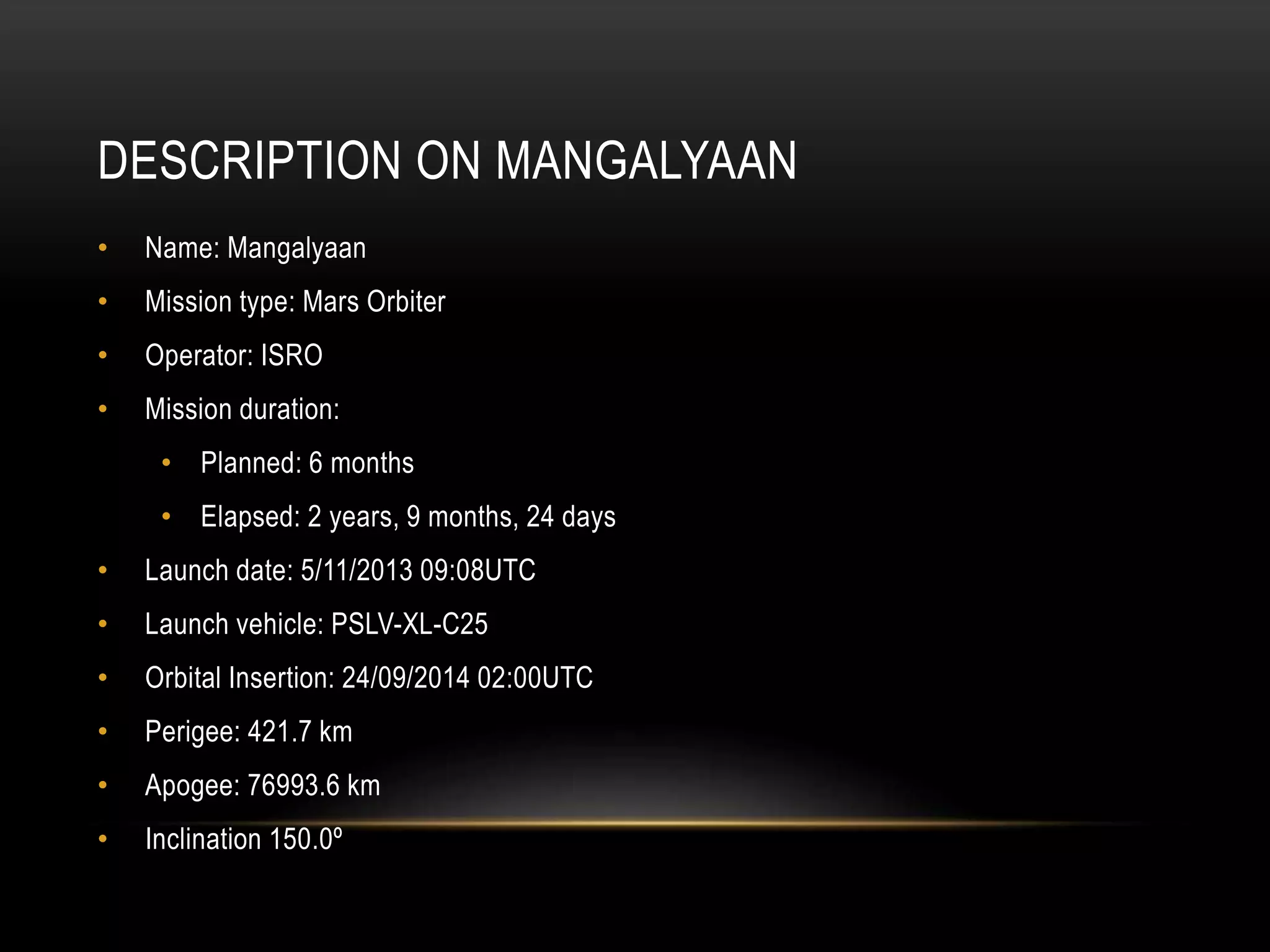 Mars orbiter mission (Mangalyaan) | PPTX