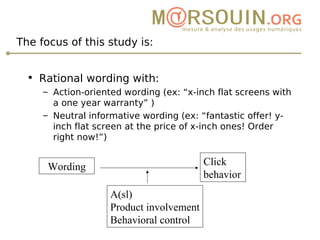 Click behavior on neutral vs. action-oriented worded sponsored results ...