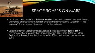 Mars powerpoint by someone on the planet | PPTX