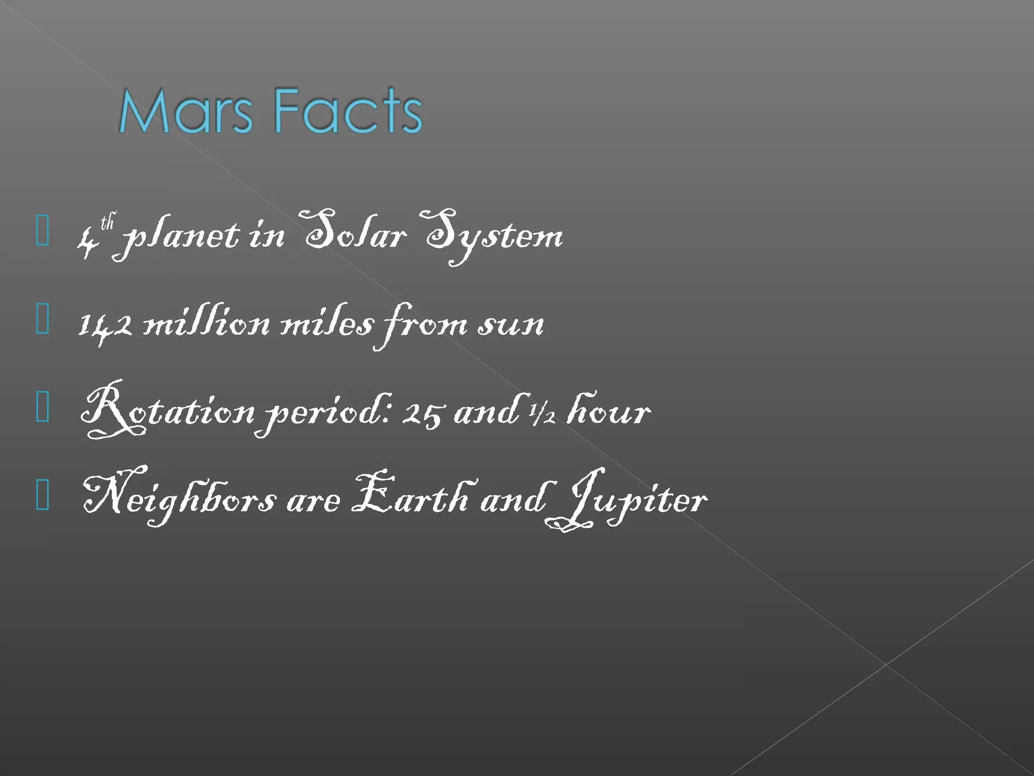 Mars presentation | PPT