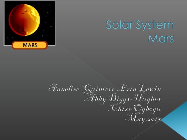 Mars presentation | PPT