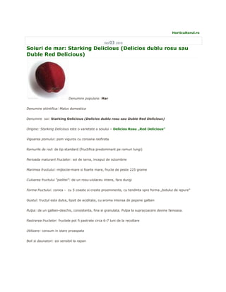 Mar starking delicios | DOCX