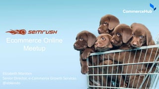 Elizabeth Marsten (CommerceHub) – E-commerce Online Meetup | PPT