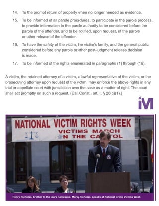 Marsy's rights | PDF