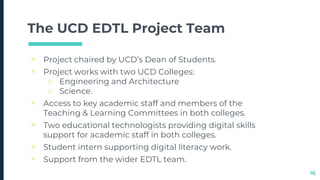 The Digital Learning Librarian role at UCD Library: a case study in ...