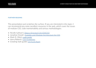 6 Steps to Make Your CSS Code More Maintainable | PPT