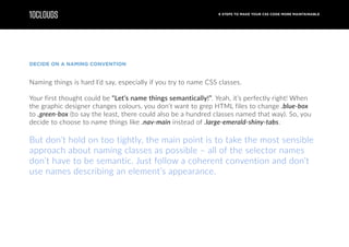 6 Steps to Make Your CSS Code More Maintainable | PPT