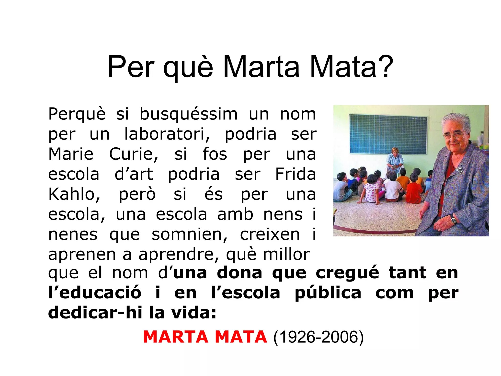 Marta Mata | PPT