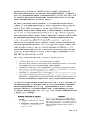 Training Of Trainers' Course @ Malaysian Maritime Academy | PDF