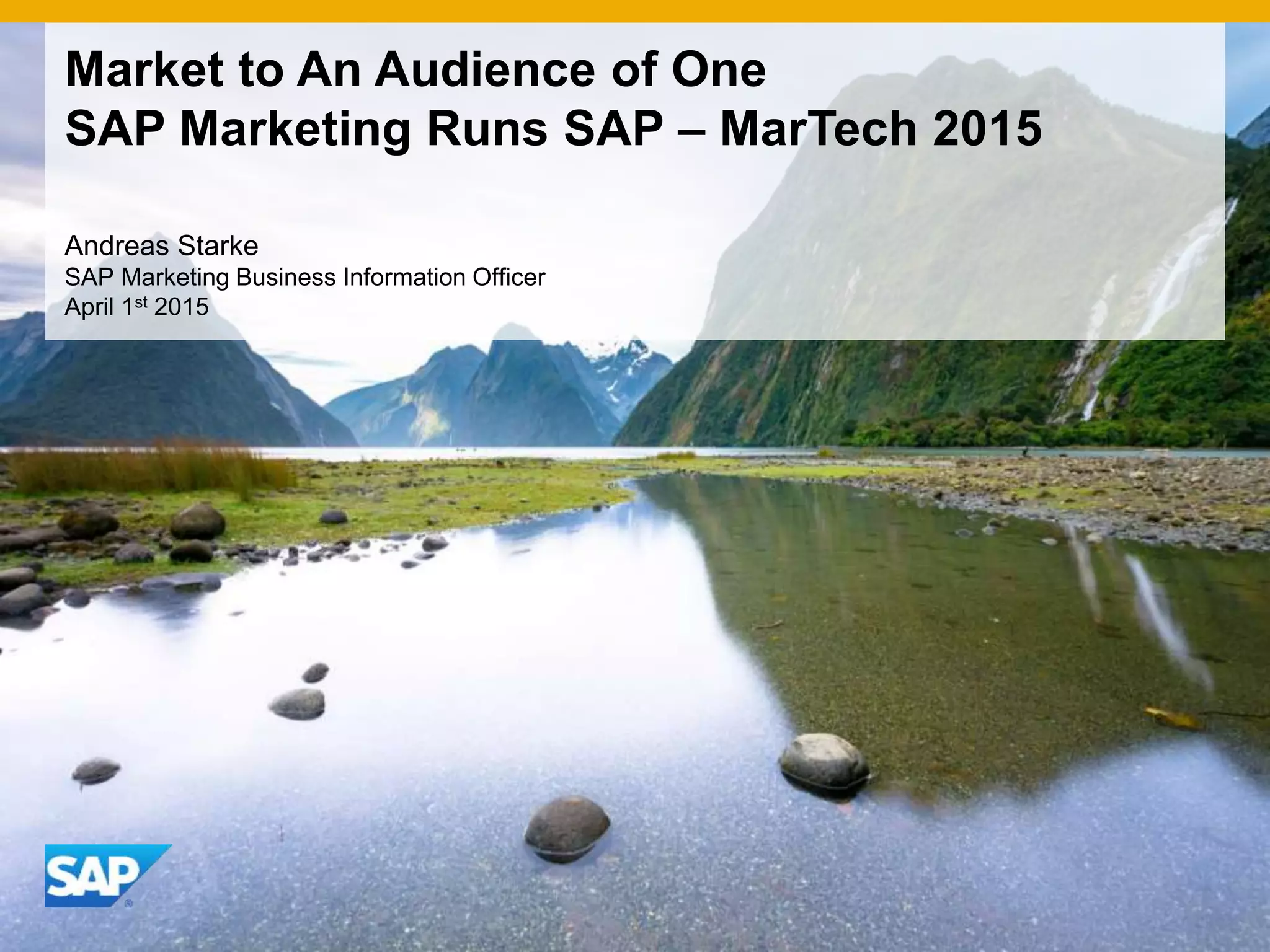 SAP Marketing Runs SAP | PPTX