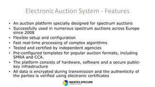 Martes Specure - Spectrum Auction Services | PPT