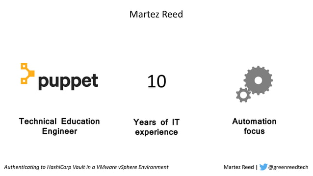 Authenticating to HashiCorp Vault in a VMware vSphere Environment | PPTX | Cloud Computing ...