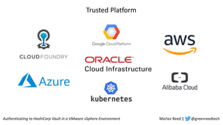 Authenticating to HashiCorp Vault in a VMware vSphere Environment | PPTX
