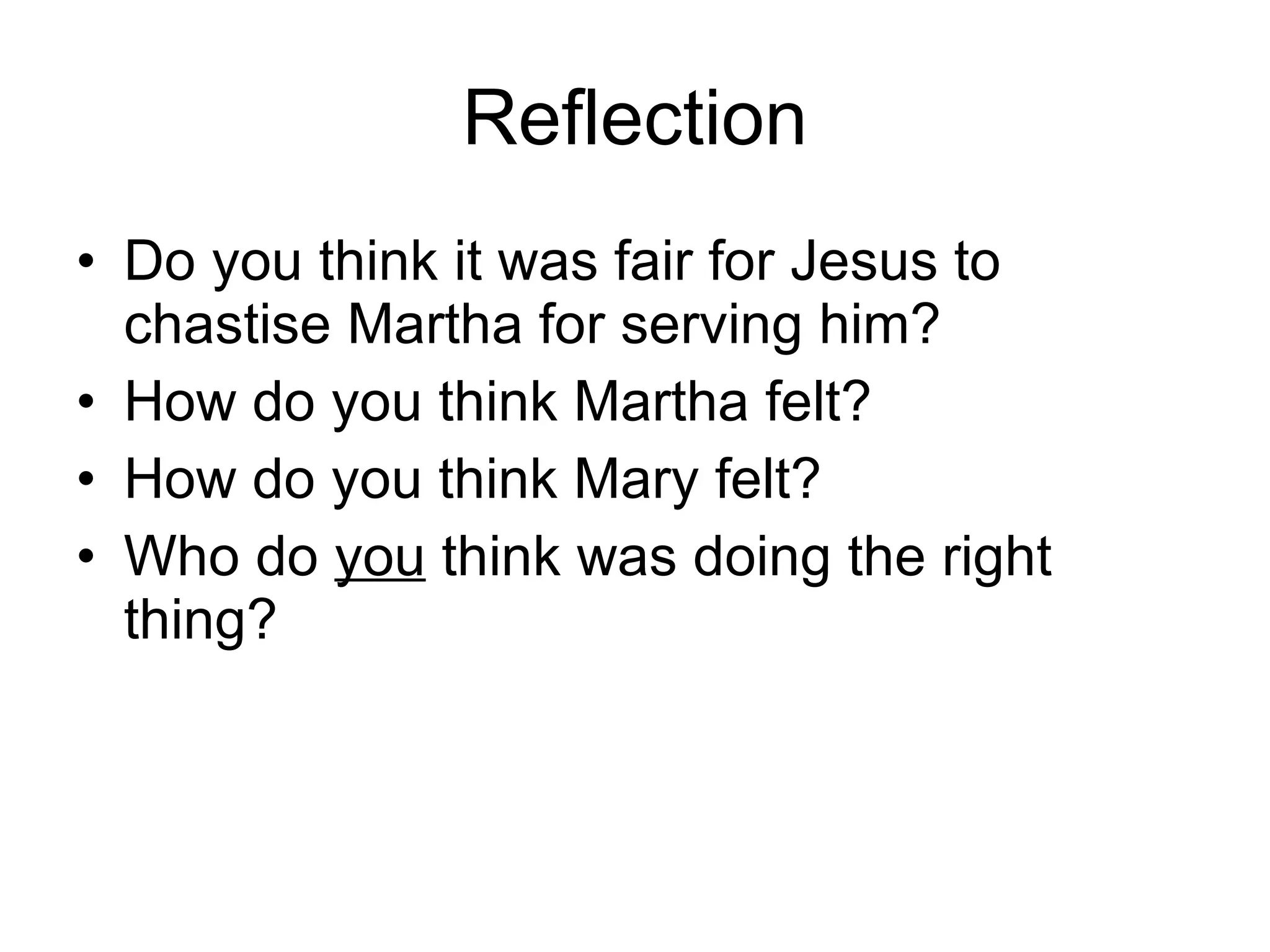 Martha And Mary (With Readable Font) | PPT