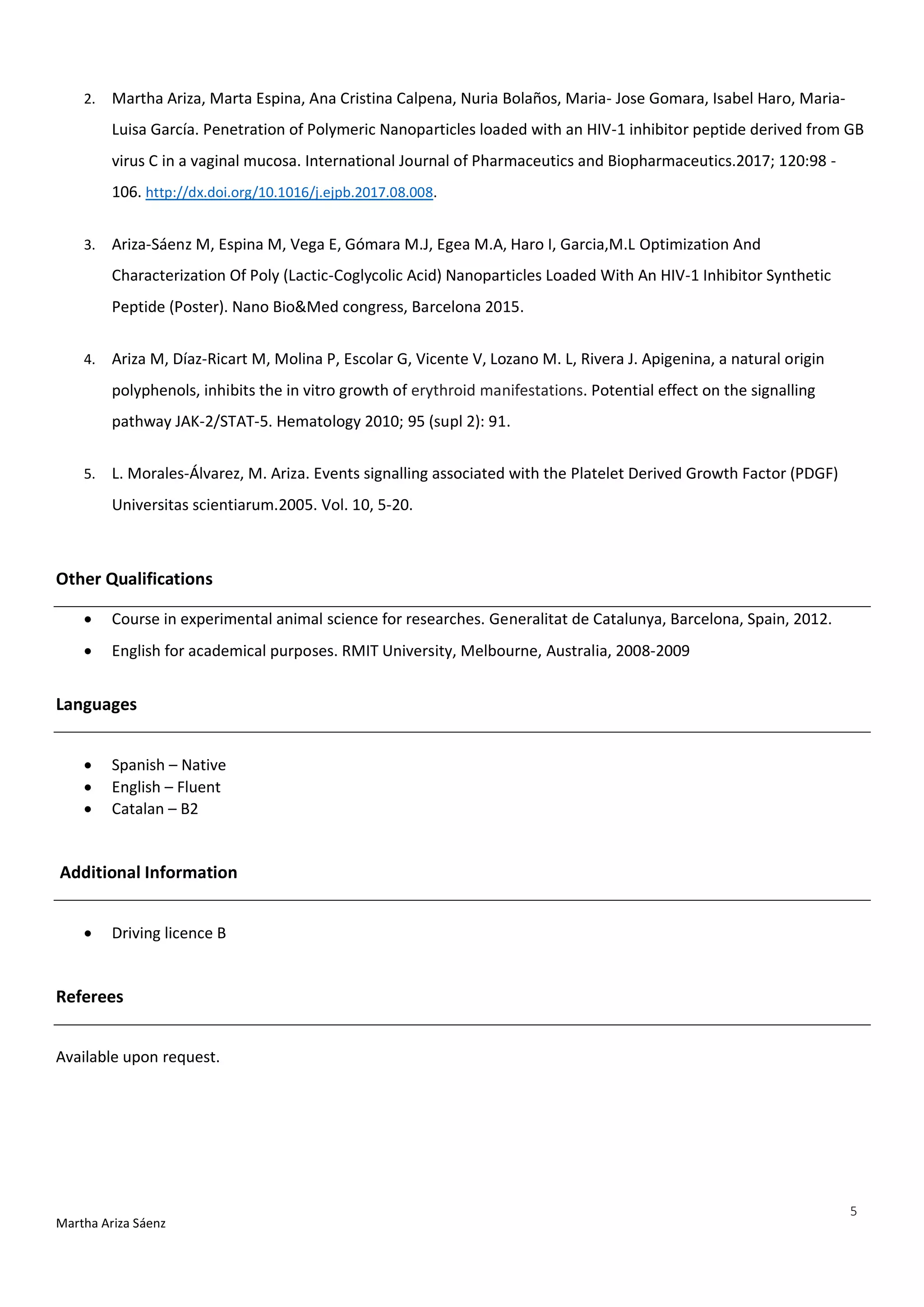 Martha ariza resume | PDF