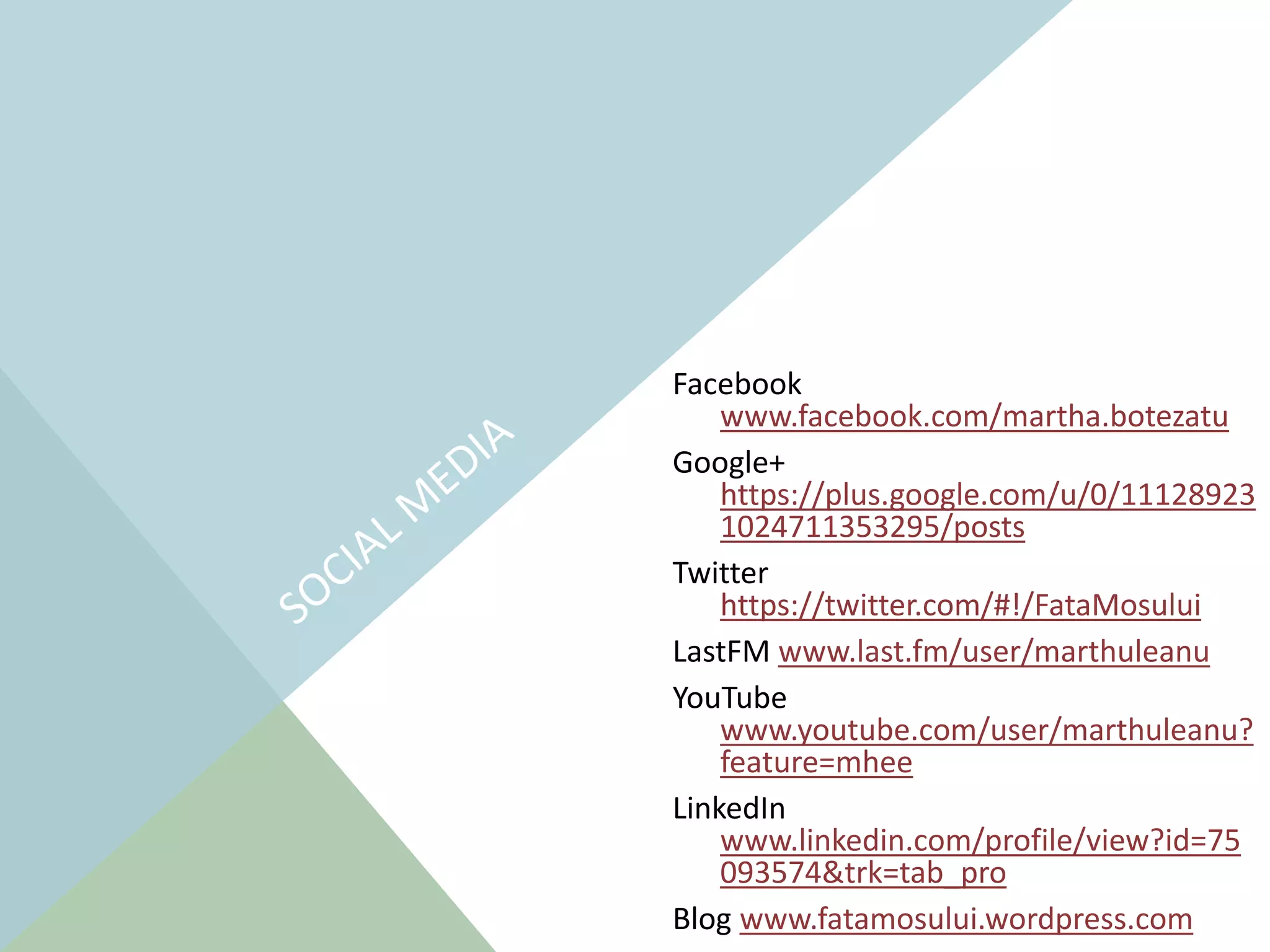 Martha Botezatu career facts | PPT