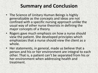 Martha rogers theory | PPTX