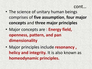 Martha rogers theory | PPTX