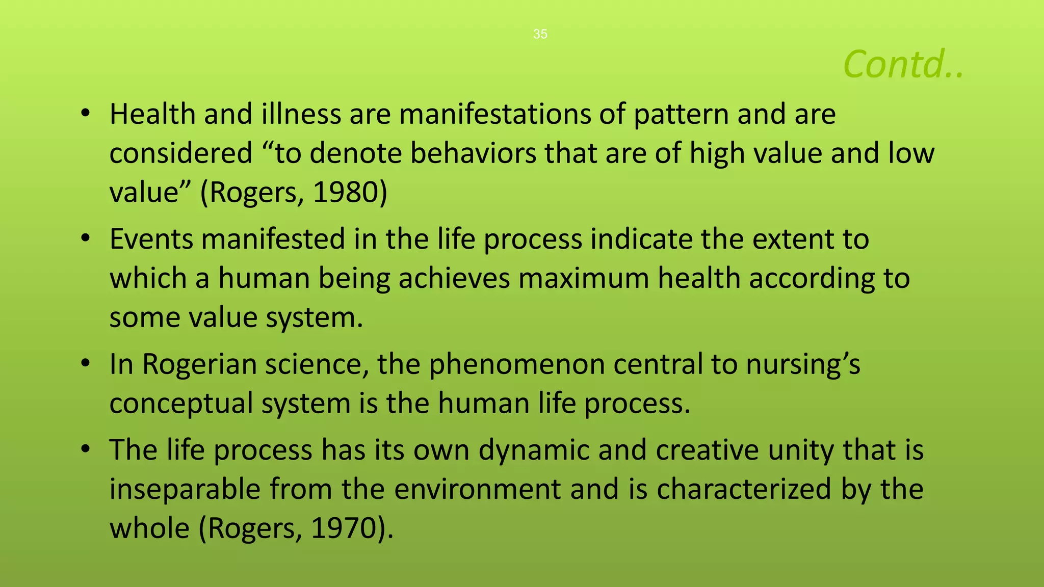 Martha rogers theory | PPTX