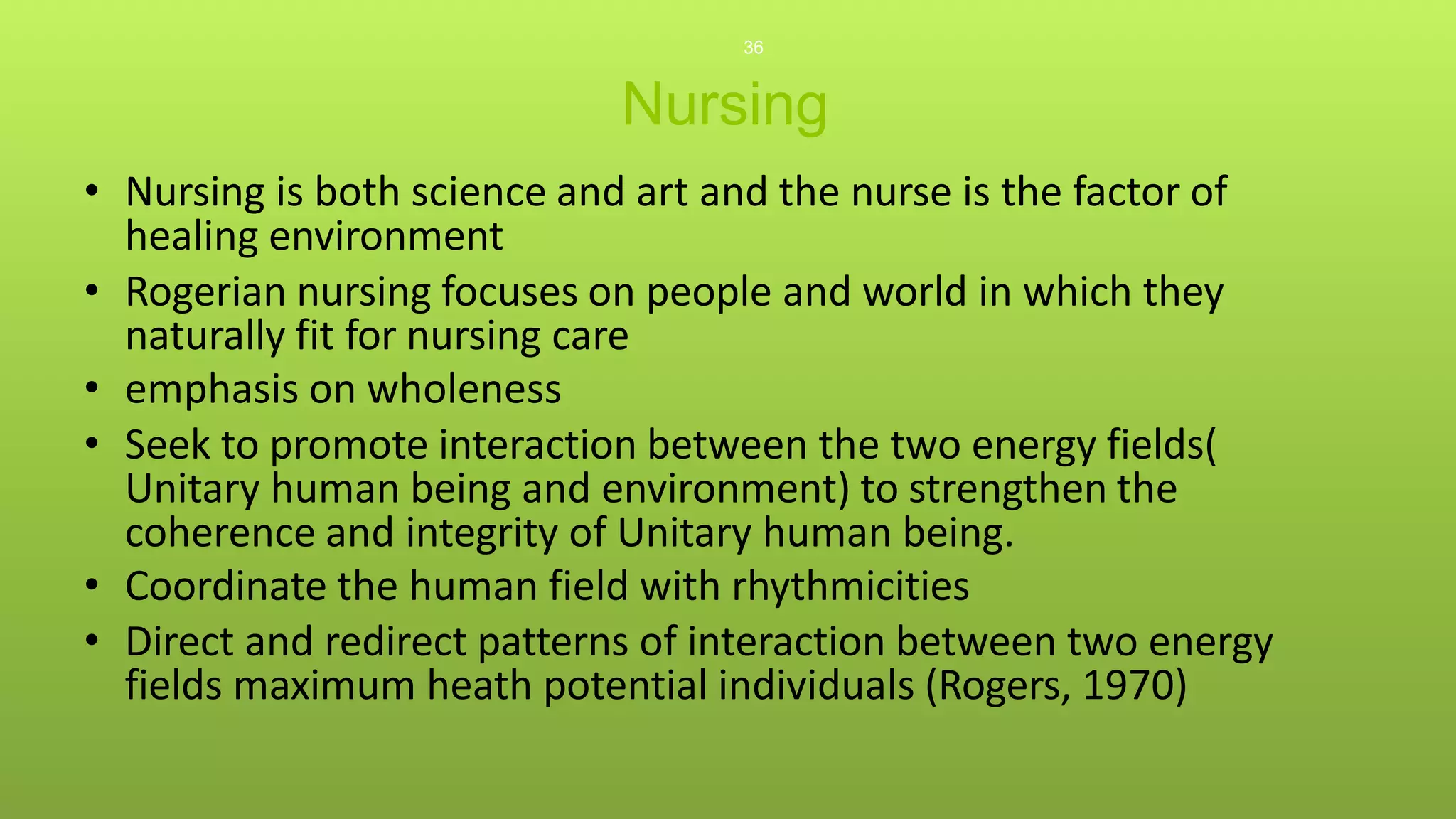 Martha rogers theory | PPTX