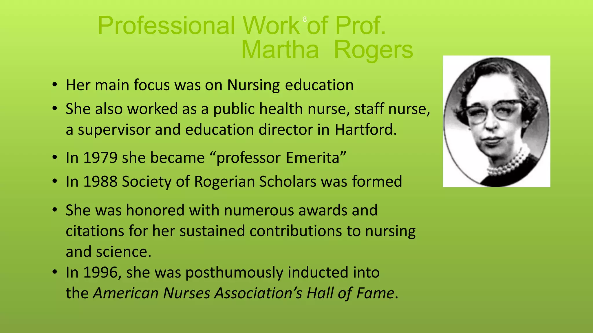 Martha rogers theory | PPTX