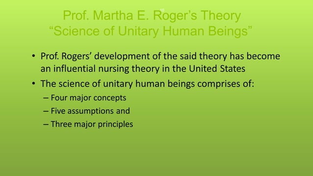 Martha rogers theory | PPTX