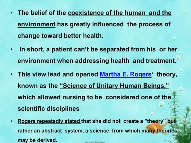 Martha Rogers Theory(SUHB) -Ms. Ritika Soni | PPTX | Physics | Science