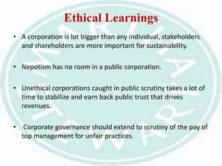 Corporate Governance at Martha Stewart Living Omnimedia | PPTX | Business | Business and Finance