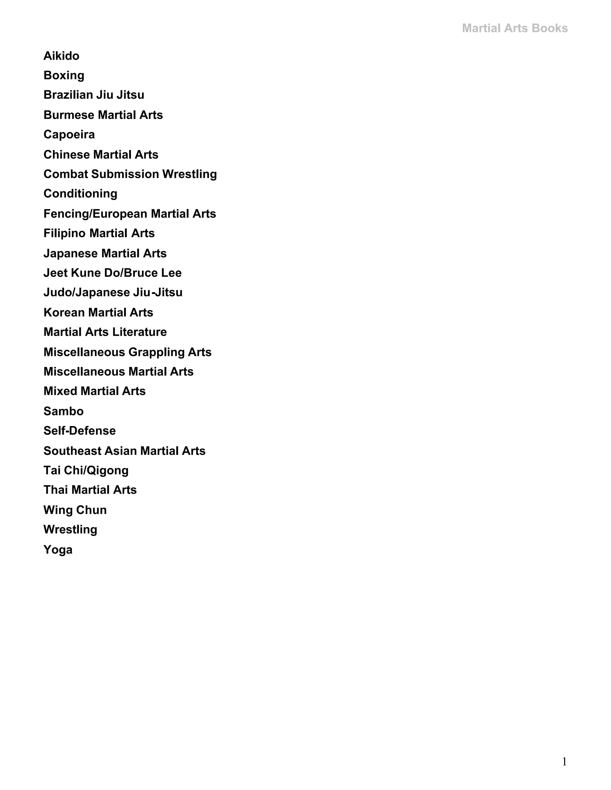 Martial arts books | PDF