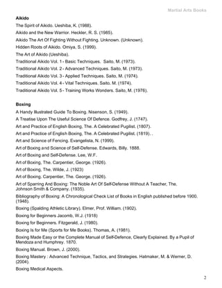 Martial arts books | PDF