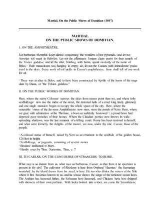 Martial epigrames | PDF